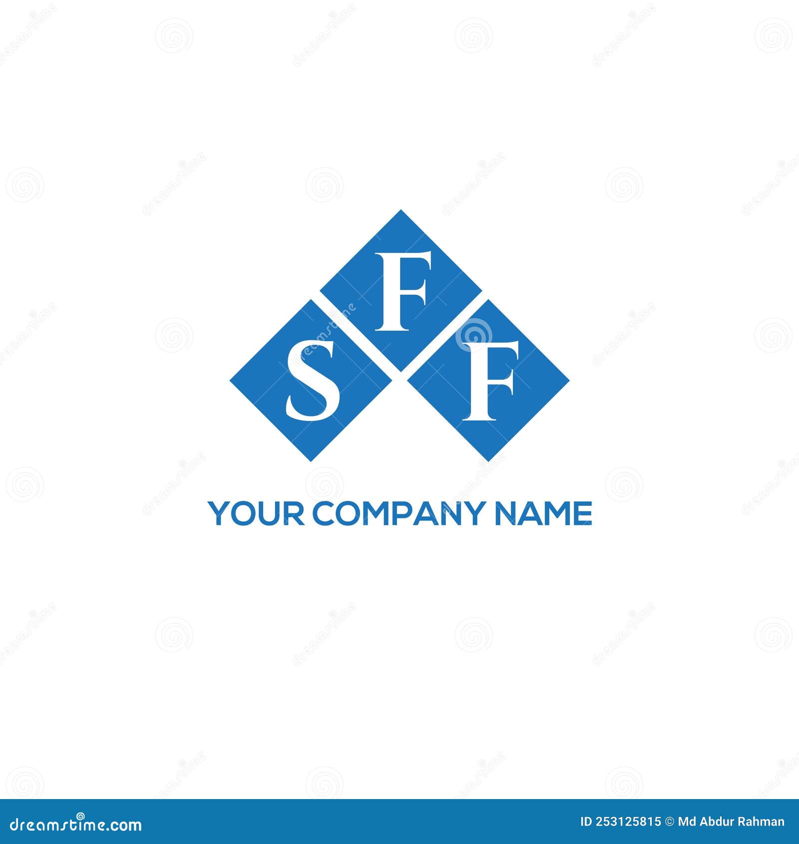 SFF Letter Logo Design on WHITE Background. SFF Creative Initials ...