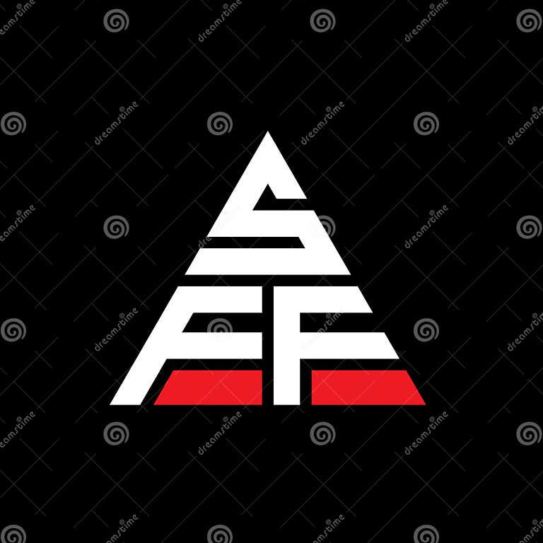 SFF Triangle Letter Logo Design with Triangle Shape. SFF Triangle Logo ...