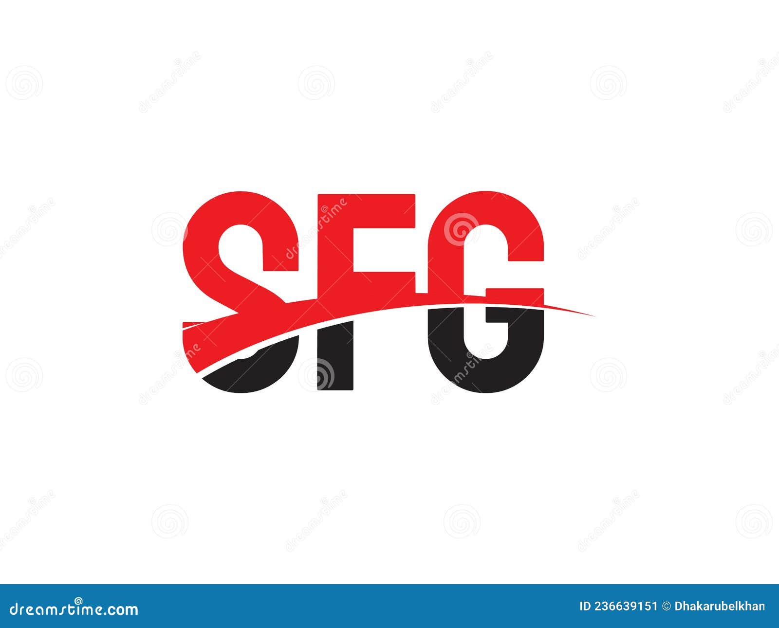 SFG Letter Initial Logo Design Vector Illustration Stock Vector ...