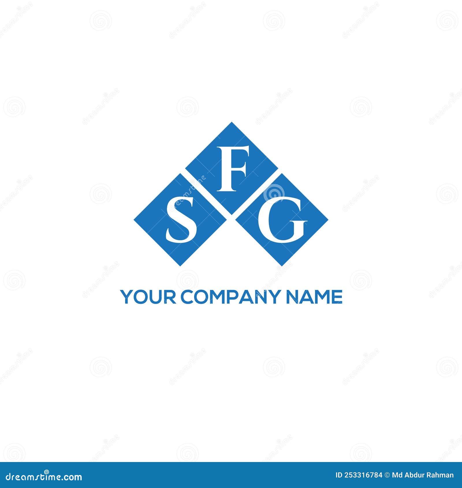 SFG Letter Logo Design on WHITE Background. SFG Creative Initials ...