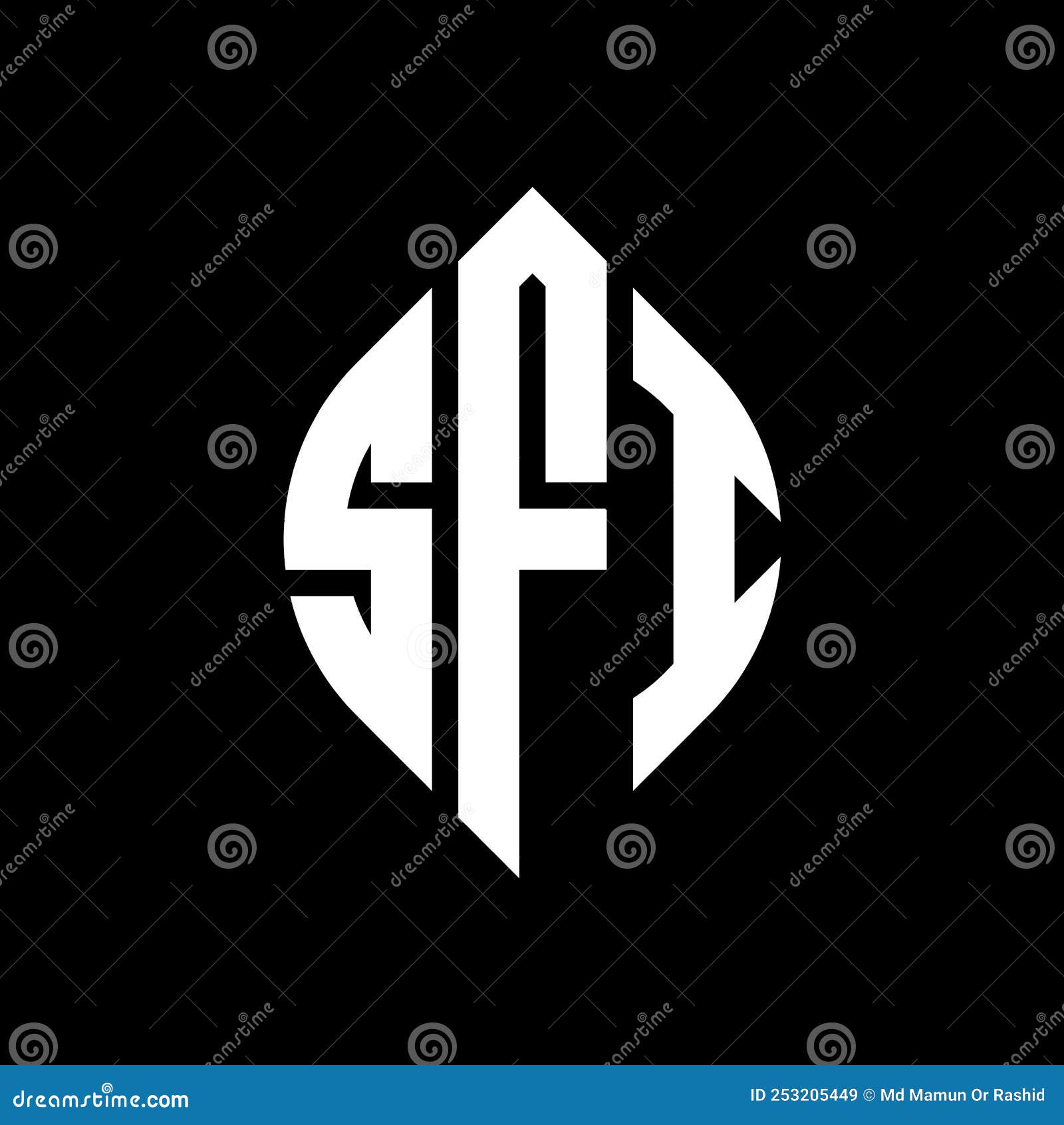 SFI Circle Letter Logo Design with Circle and Ellipse Shape. SFI ...