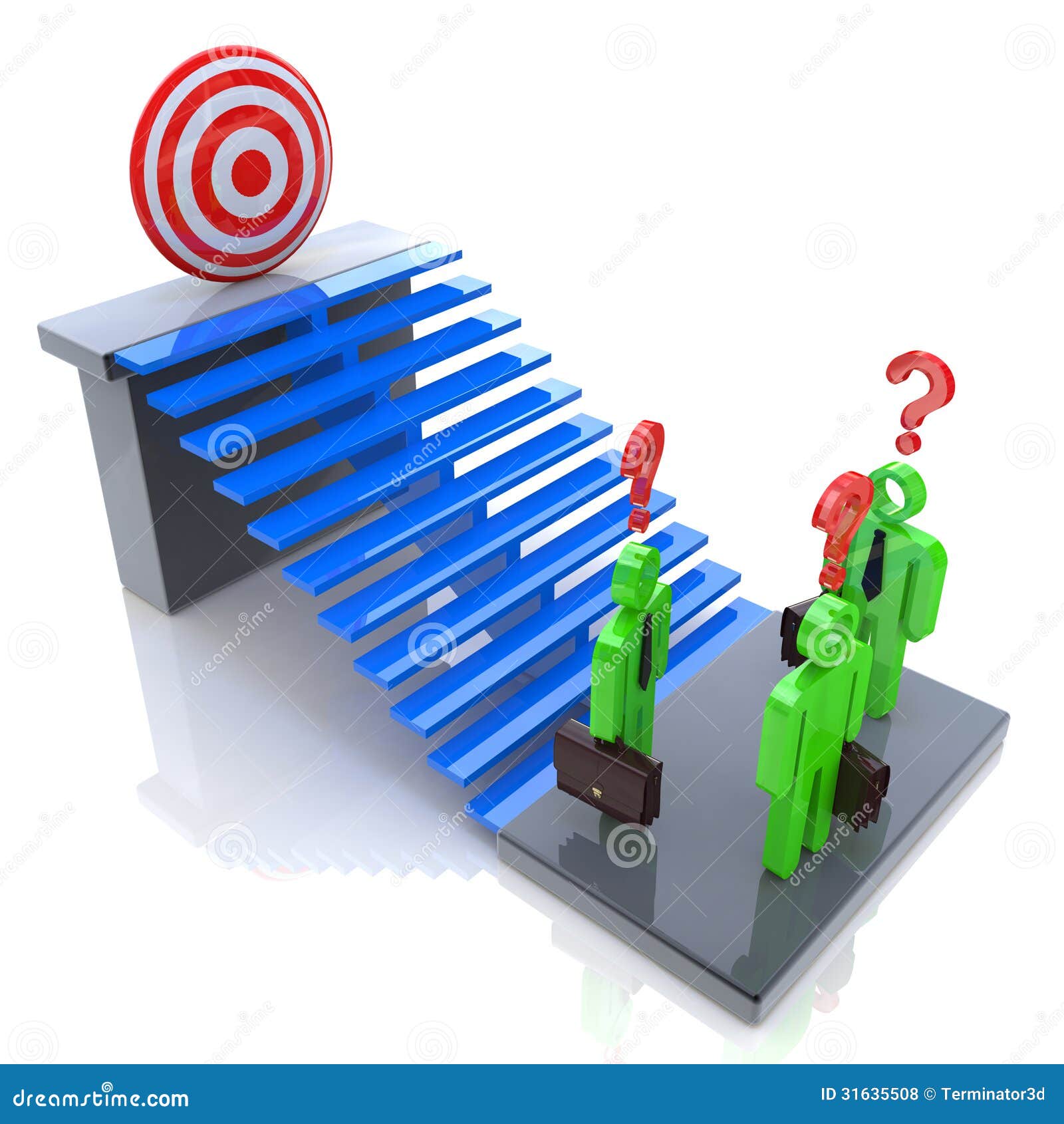 Sfide a Raggiungere Lo Scopo Illustrazione di Stock - Illustrazione di ...