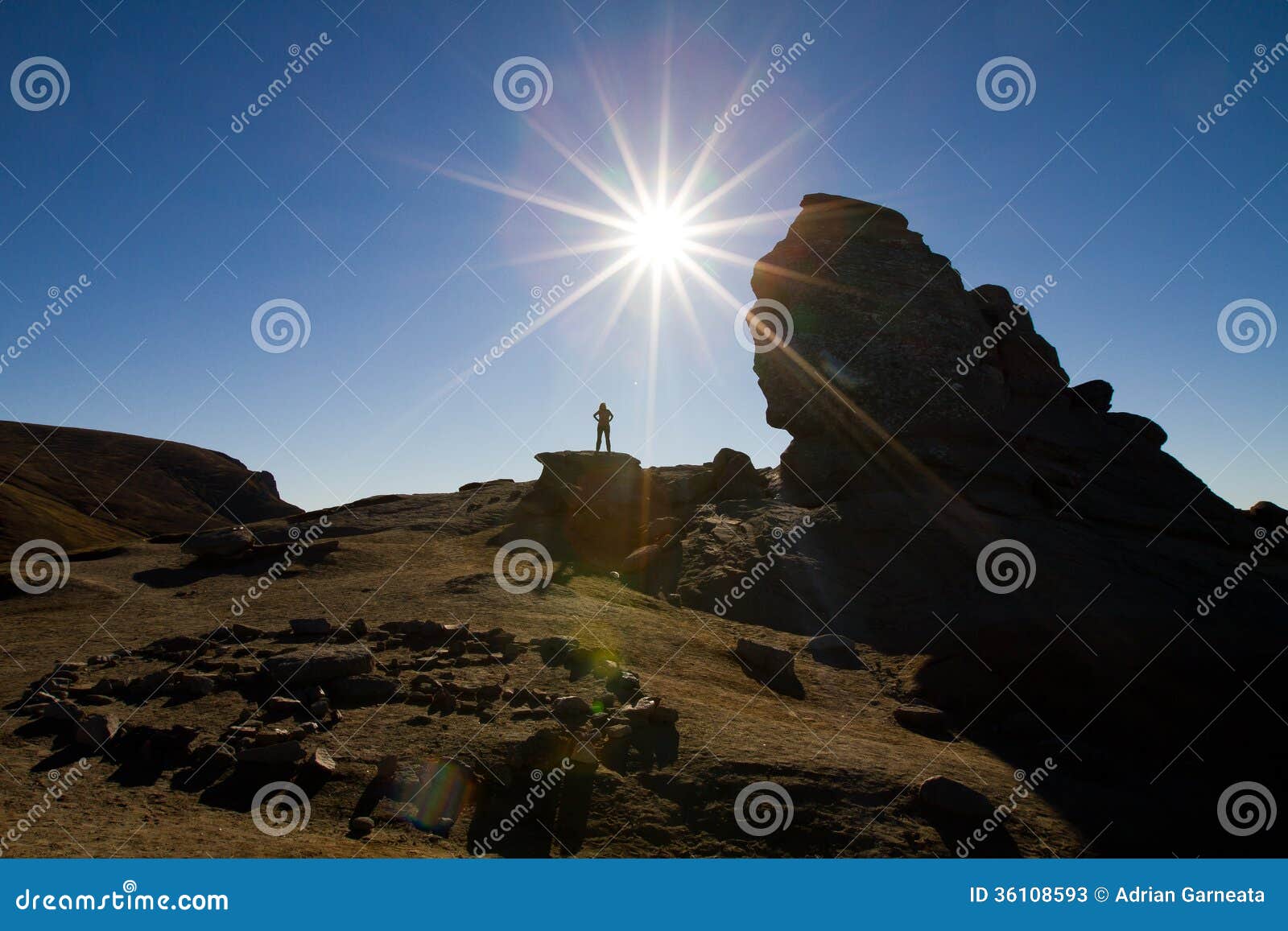 Sfinx monument stock image. Image of rock, bucegi, landscape - 36108593