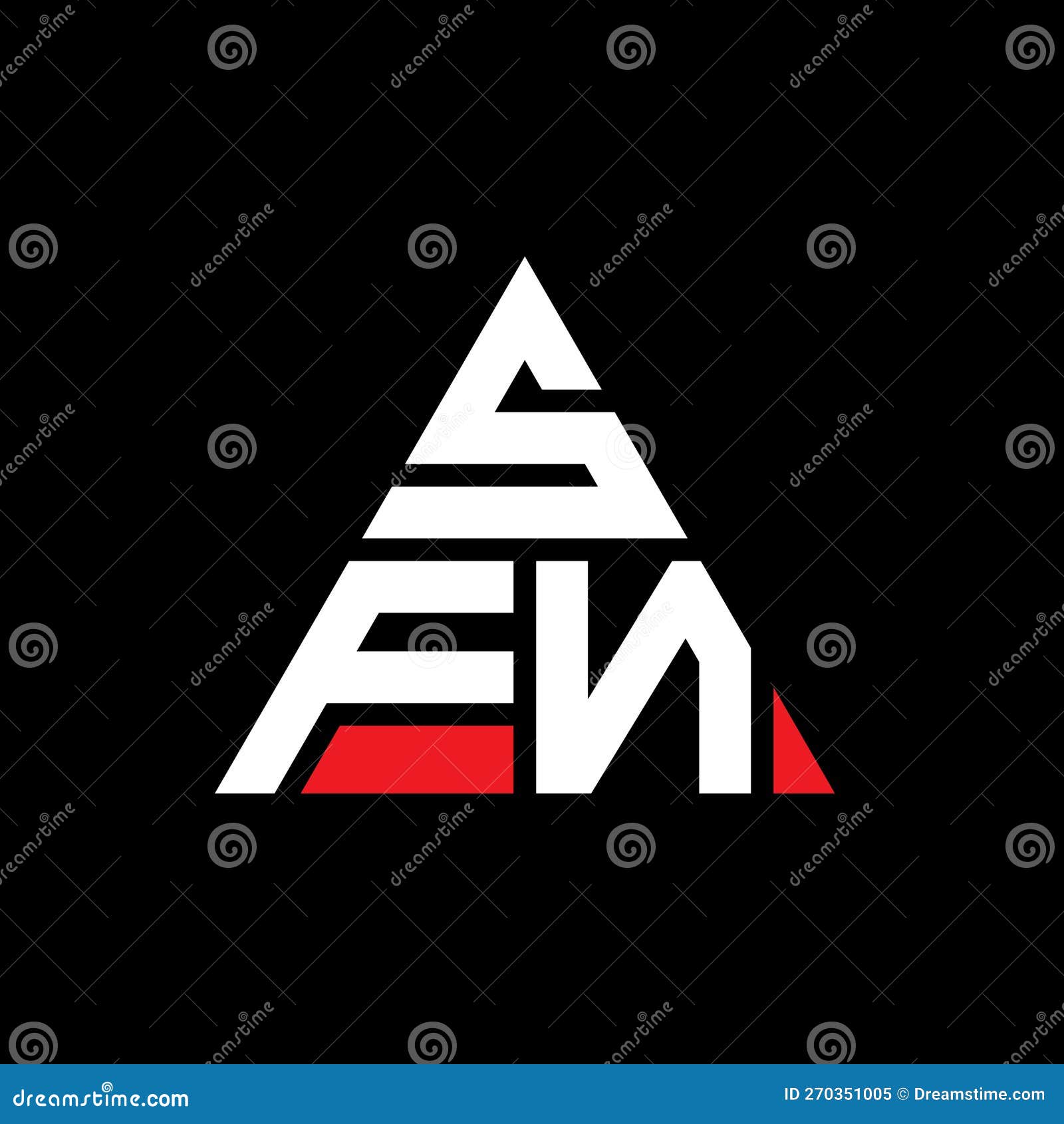 SFN Triangle Letter Logo Design with Triangle Shape. SFN Triangle Logo ...