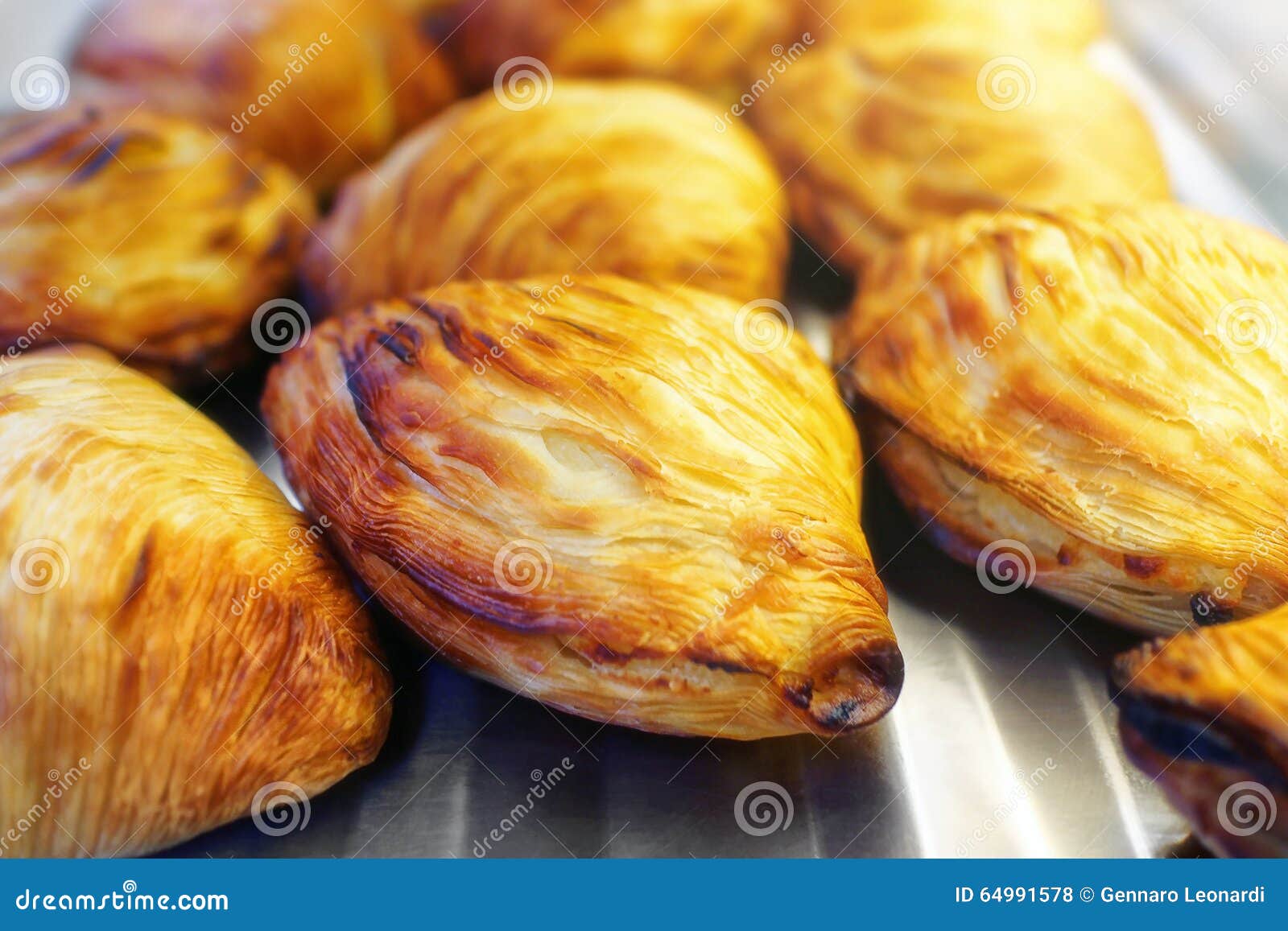 Sfogliatelle Typical Neapolitan Pastry. Stock Photo - Image of curly ...