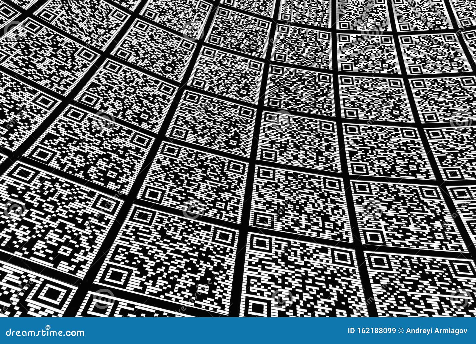 Sfondo Astratto Del Codice QR Abbreviato Dal Codice Di Risposta Rapida ...