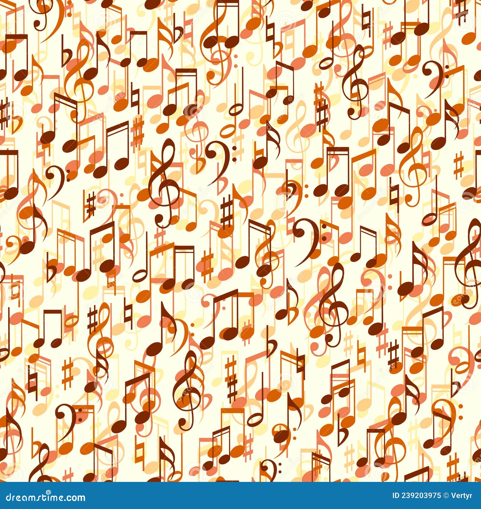 Sfondo Con Segni E Note Musicali Illustrazione Vettoriale ...