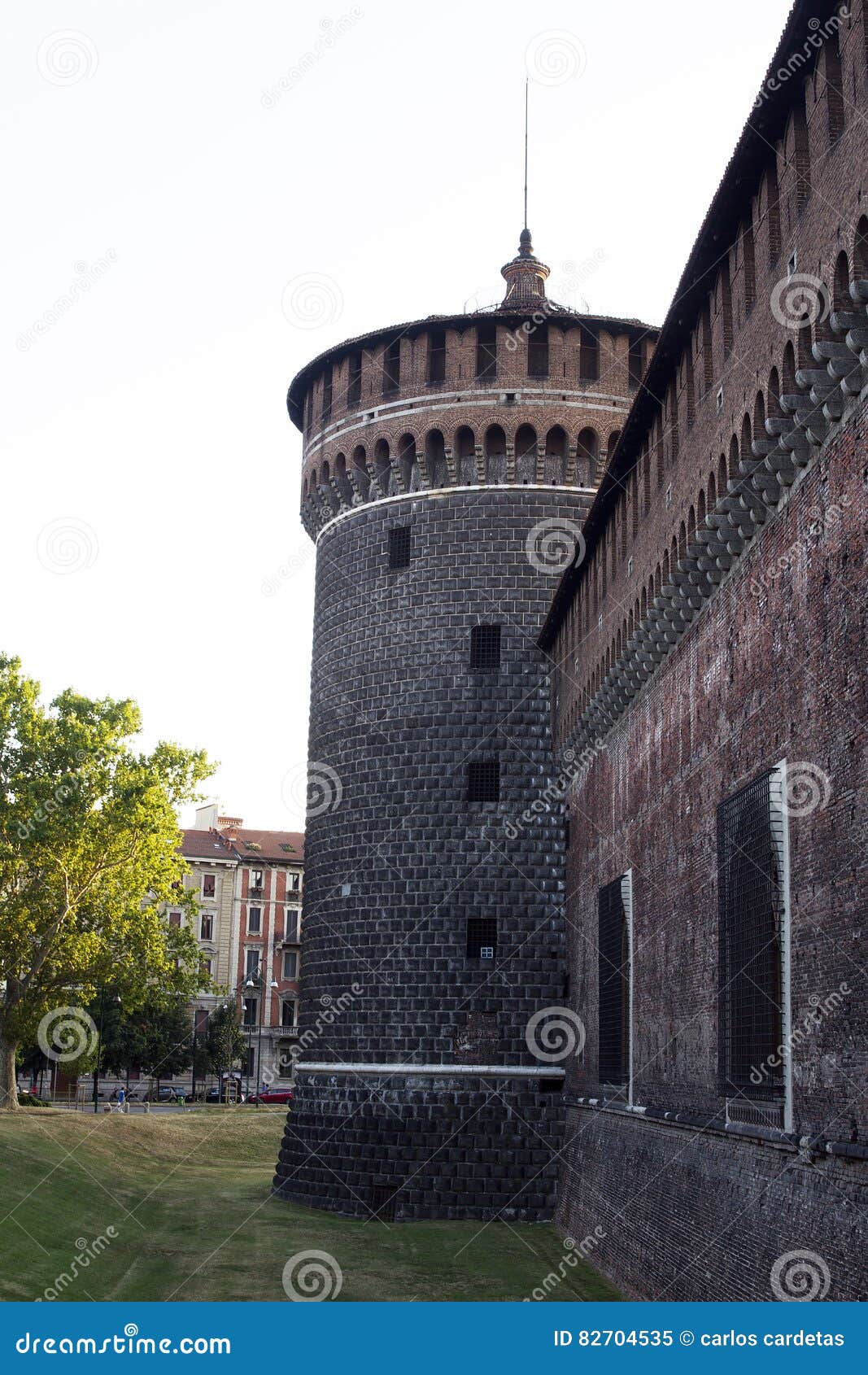 Sforza castle milano stock image. Image of roof, sforza - 82704535