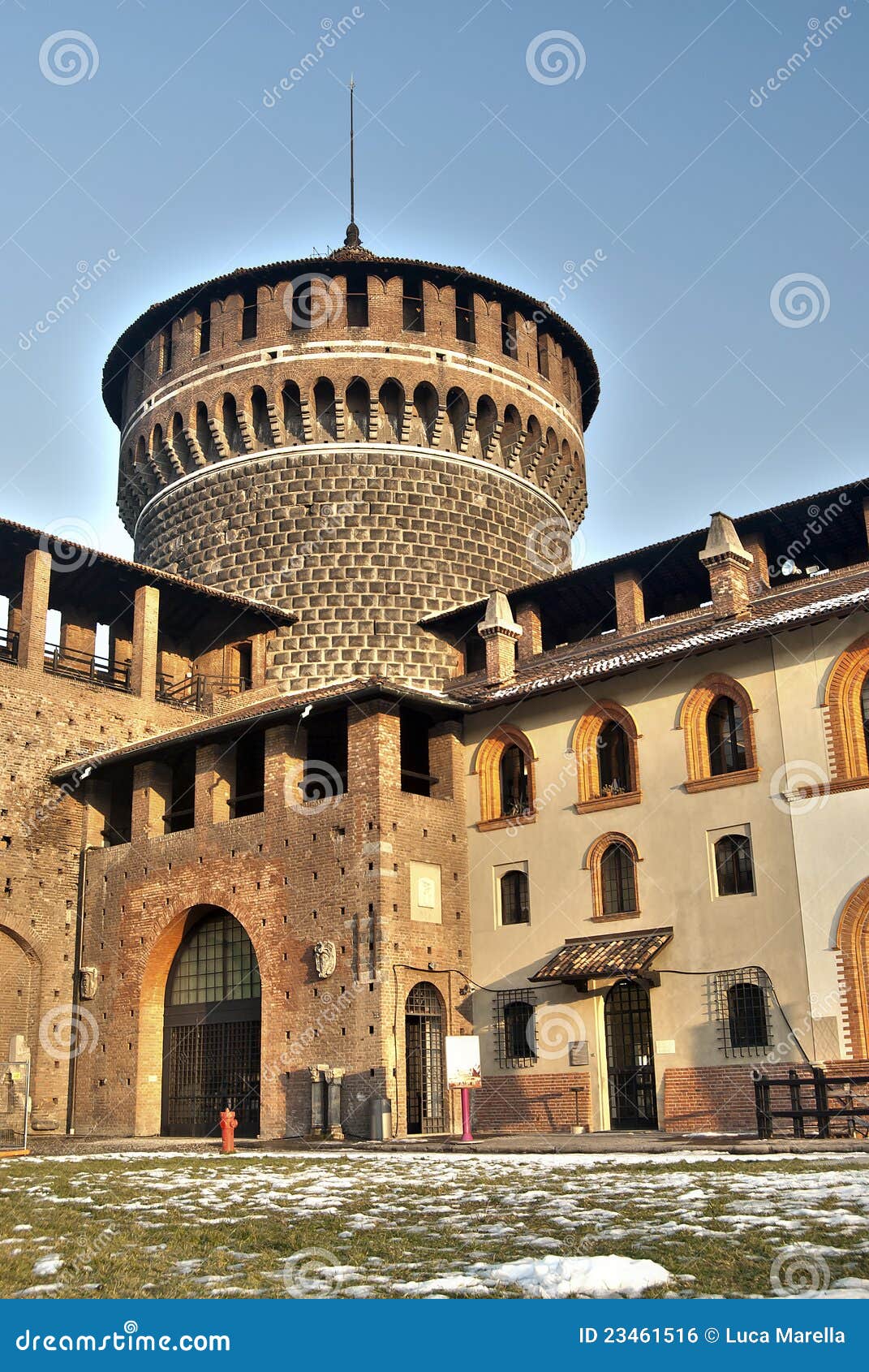 Fortified tower stock photo. Image of emanuele, culture - 23461516