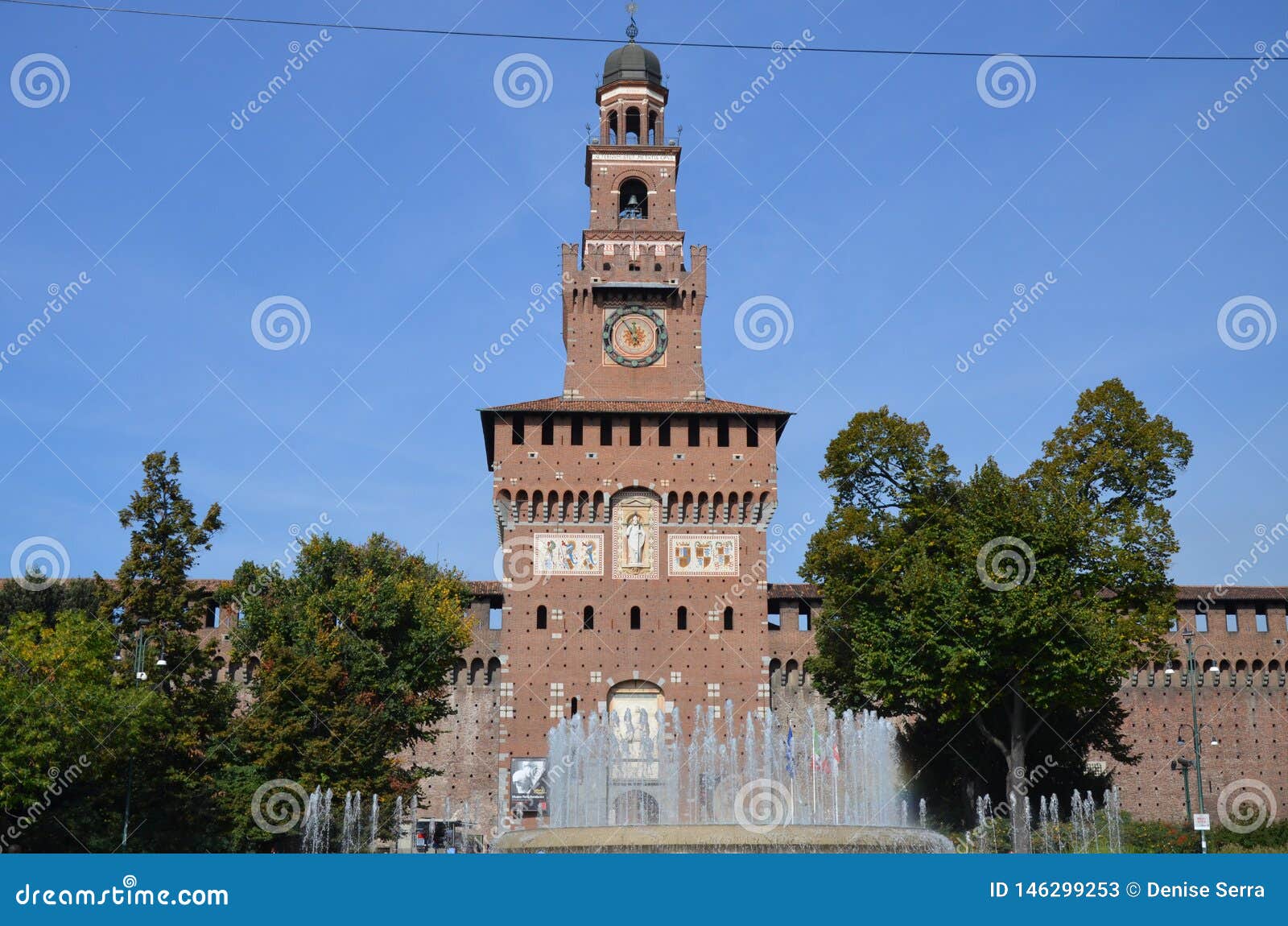 Sforzesco Castle in Milano, Italy Editorial Stock Photo - Image of ...