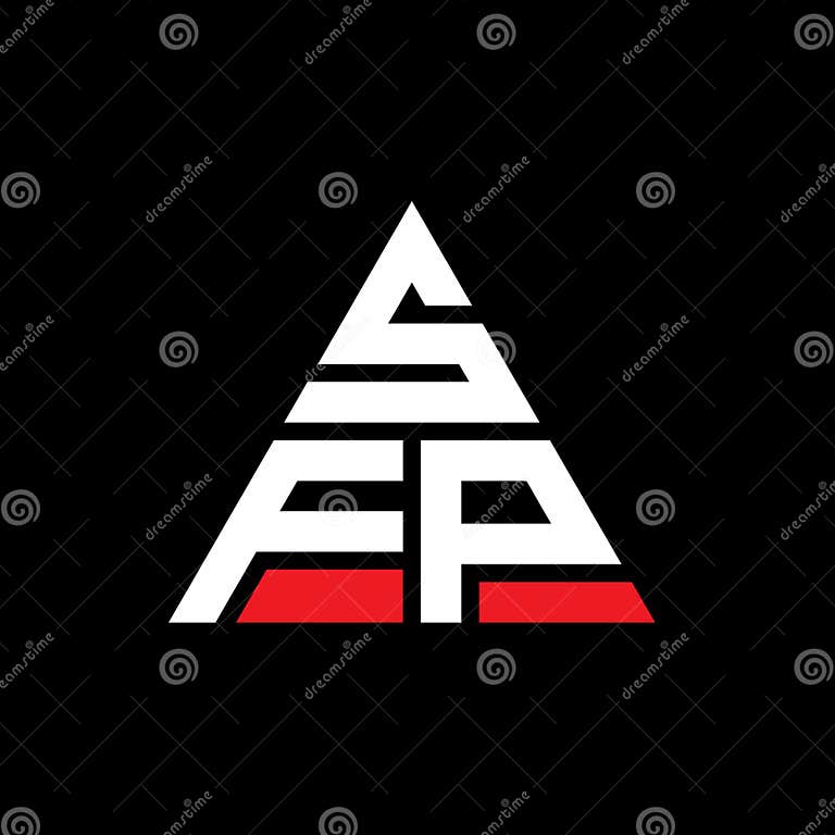 SFP Triangle Letter Logo Design with Triangle Shape. SFP Triangle Logo ...