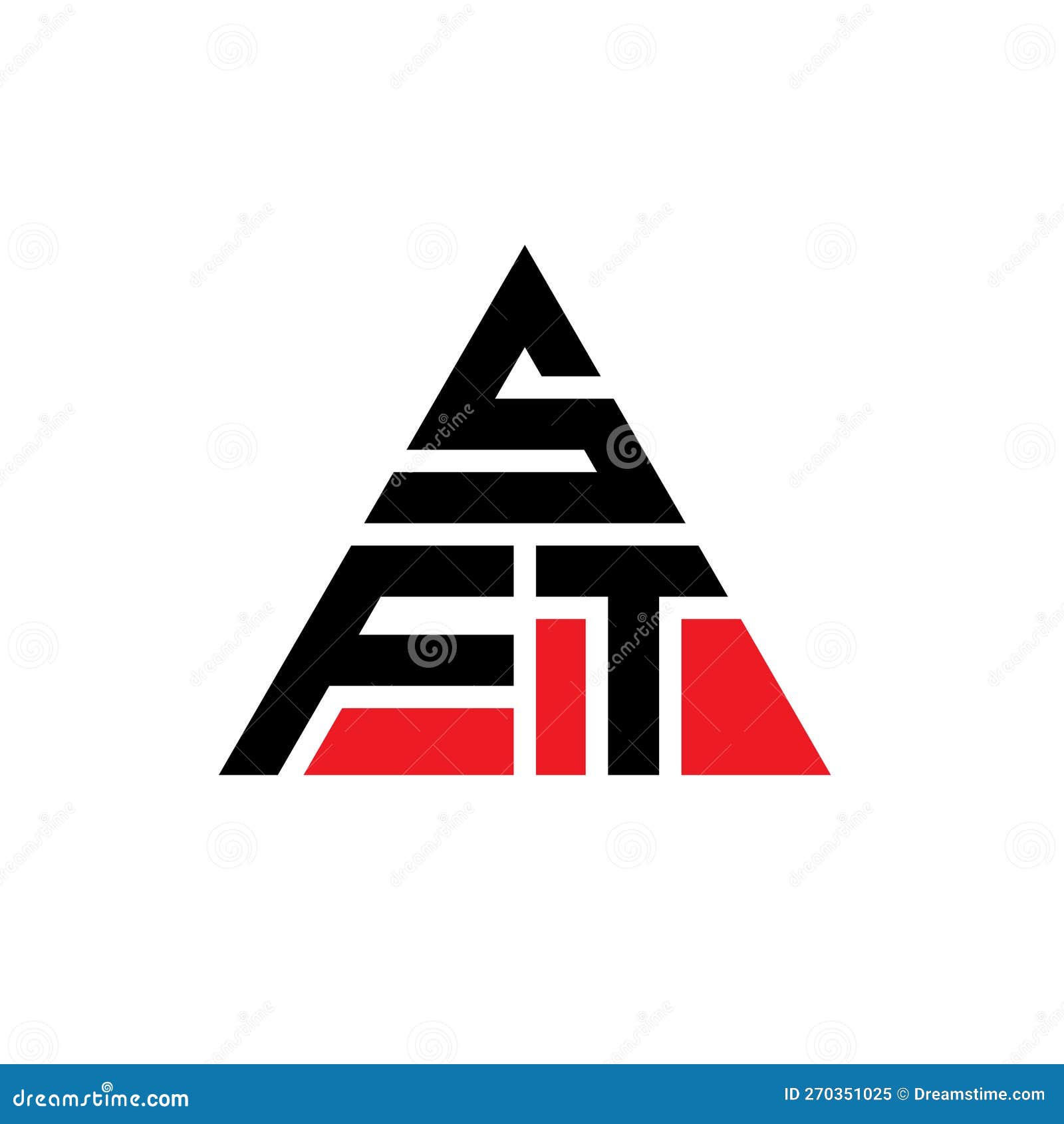 SFT Triangle Letter Logo Design with Triangle Shape. SFT Triangle Logo ...