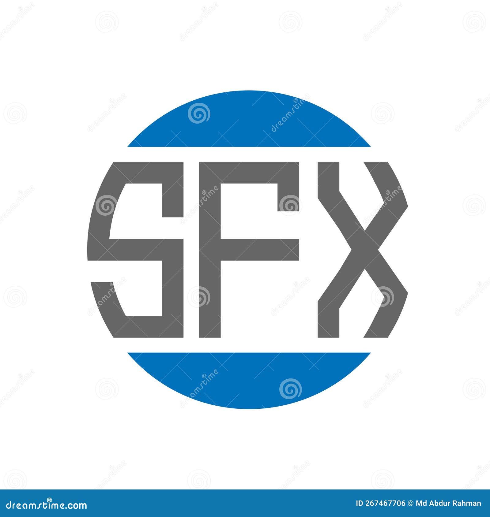 SFX Letter Logo Design on White Background. SFX Creative Initials ...