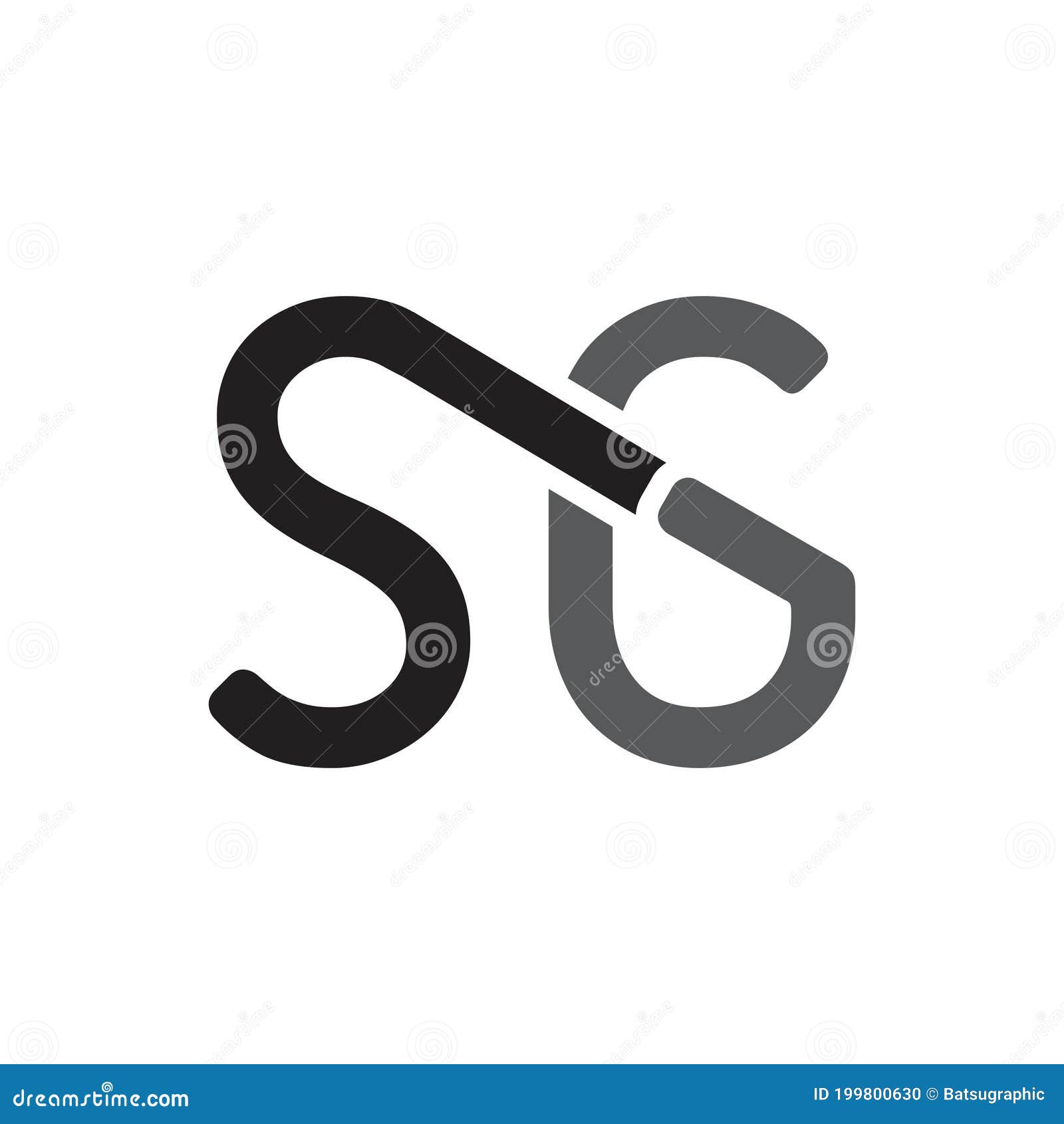Sg Initial Letter Vector Logo Icon Stock Vector - Illustration of type ...