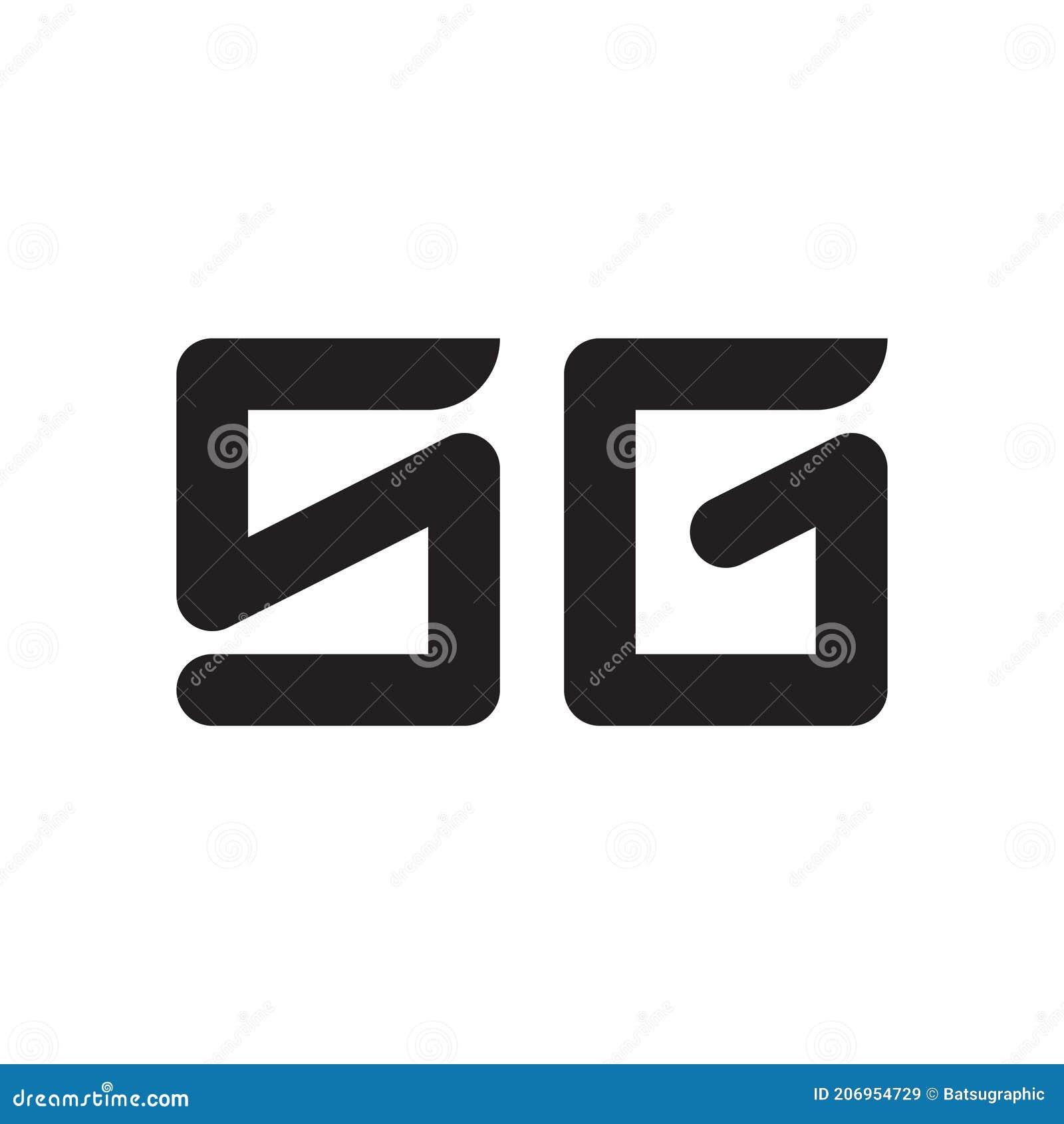 Sg Initial Letter Vector Logo Icon Stock Vector - Illustration of ...