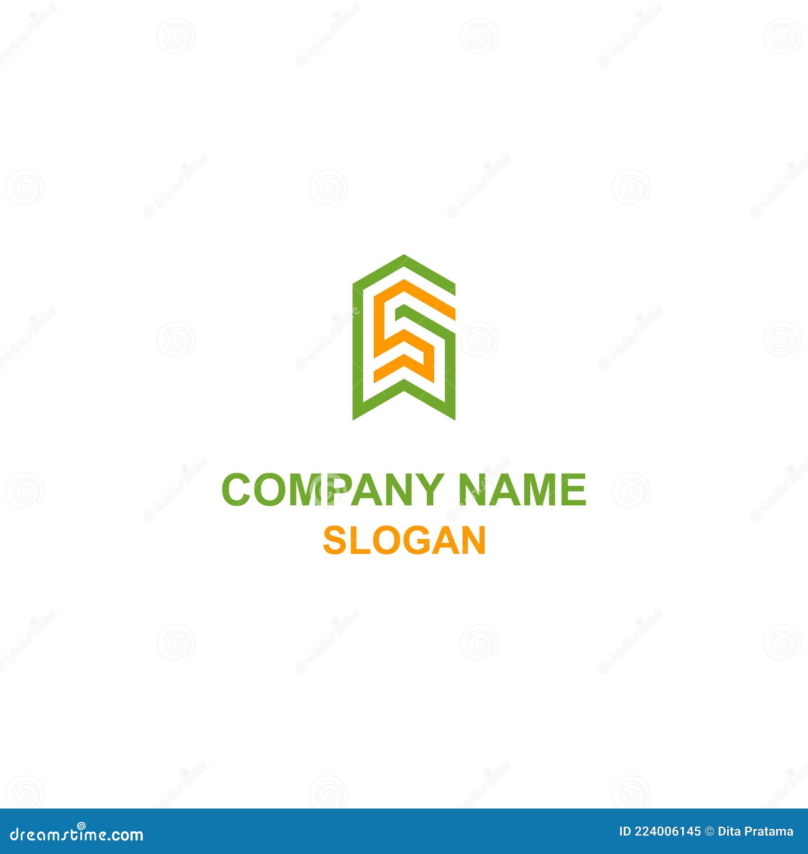 SG Letter Initial Logo, Capital Letter in Unique Shape. Stock Vector ...