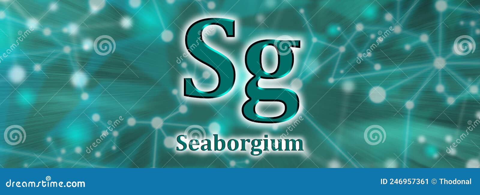 Sg Symbol. Seaborgium Chemical Element Stock Illustration ...