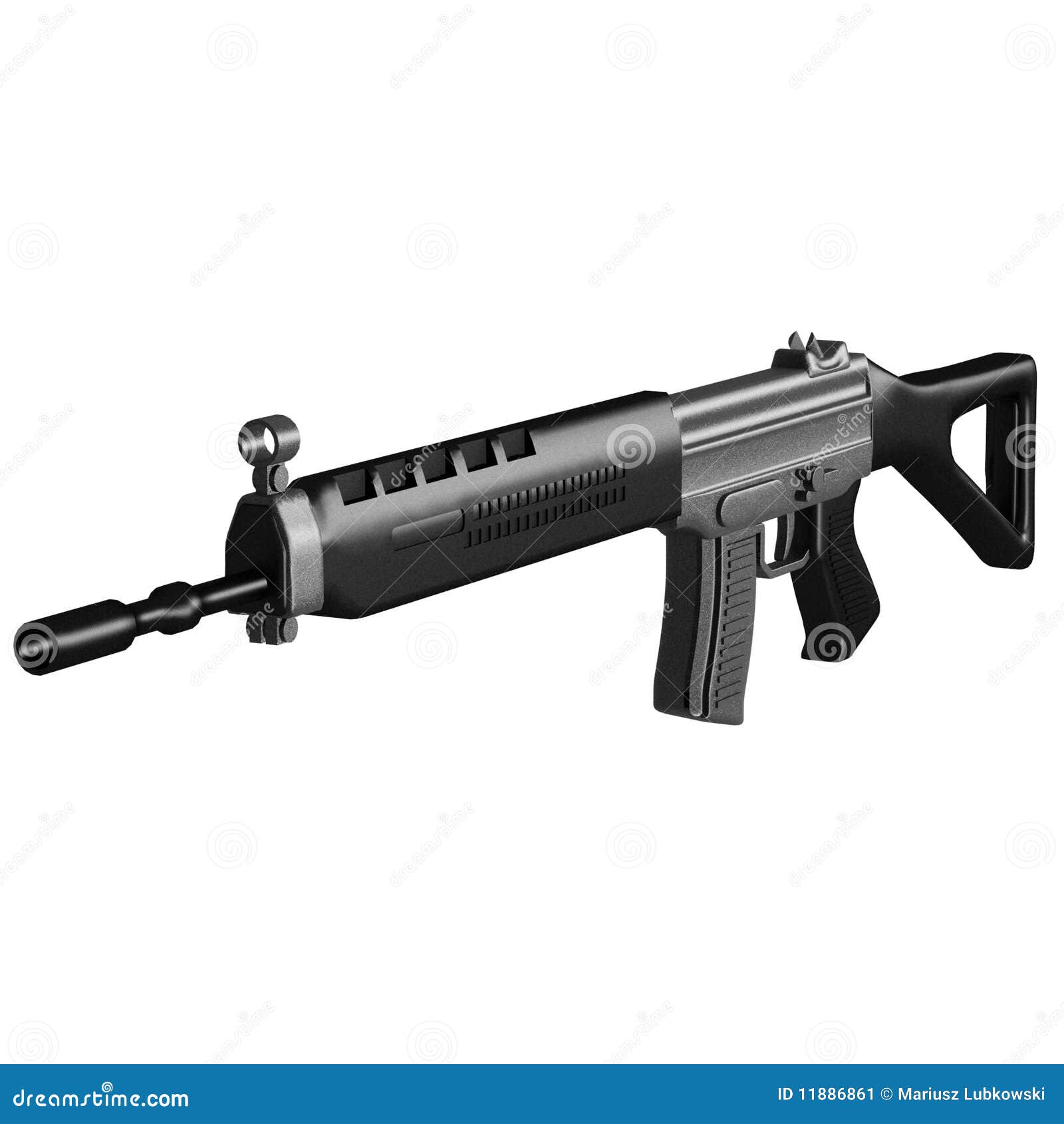 SG553 Rifle stock illustration. Illustration of tactical - 11886861