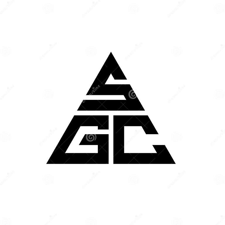 SGC Triangle Letter Logo Design with Triangle Shape. SGC Triangle Logo ...