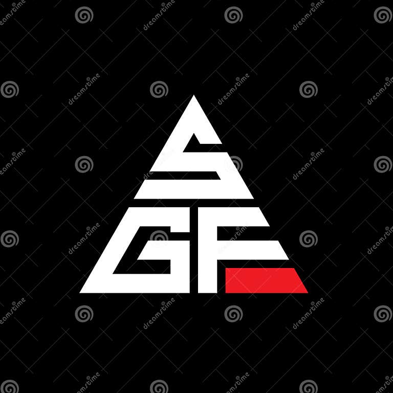 SGF Triangle Letter Logo Design with Triangle Shape. SGF Triangle Logo ...