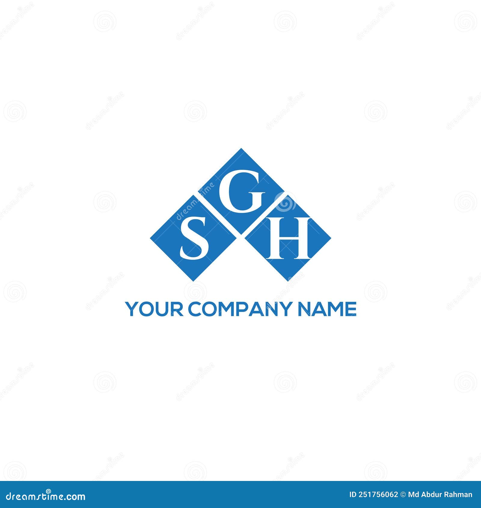 SGH Letter Logo Design on WHITE Background. SGH Creative Initials ...