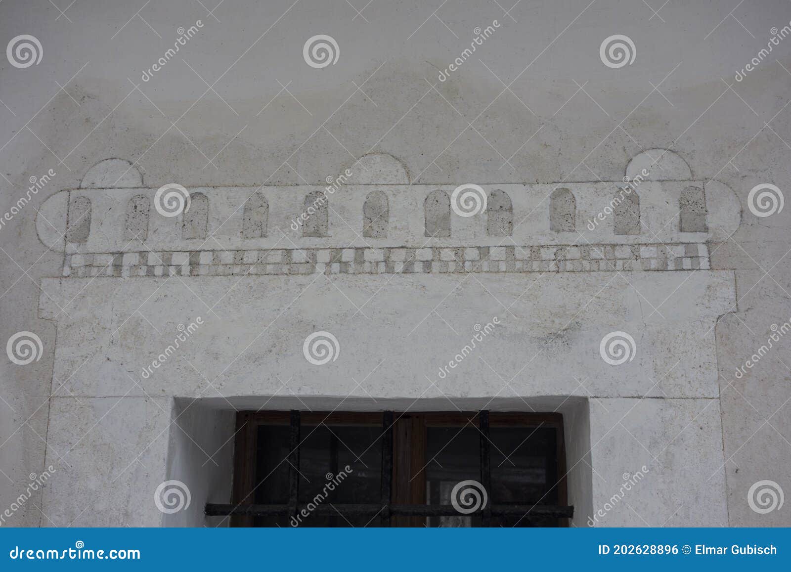 Sgraffito Facade Design on a Building Stock Photo - Image of ...