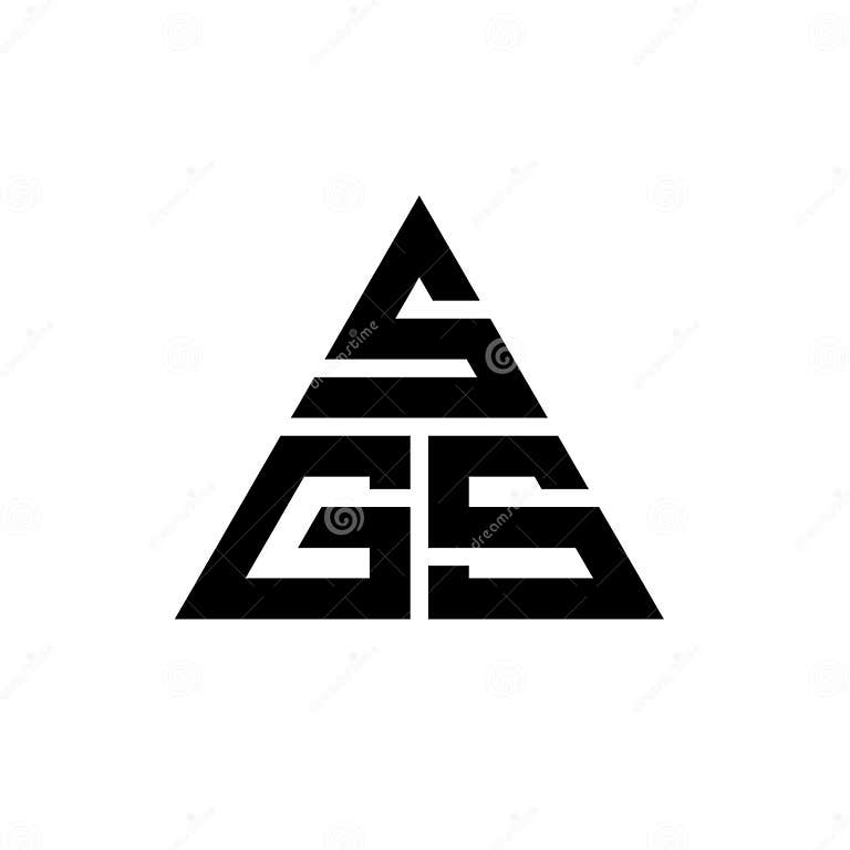 SGS Triangle Letter Logo Design with Triangle Shape. SGS Triangle Logo ...