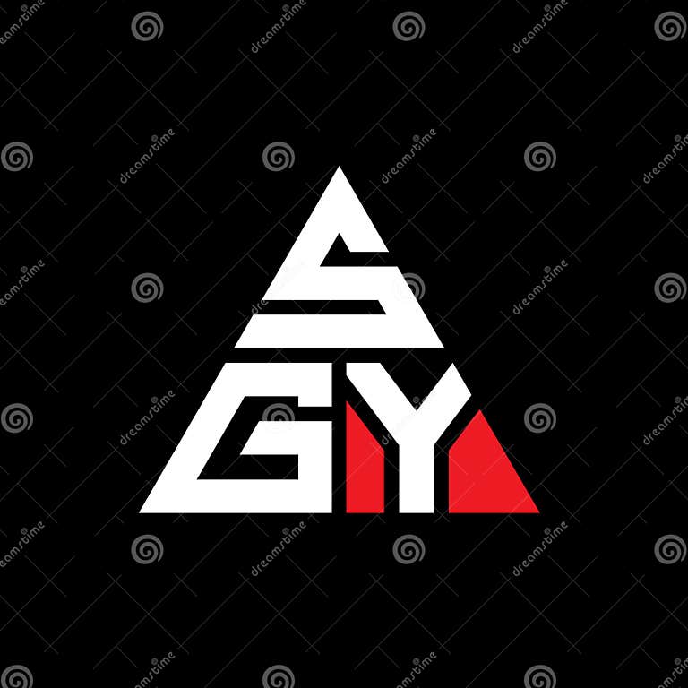 SGY Triangle Letter Logo Design with Triangle Shape. SGY Triangle Logo ...