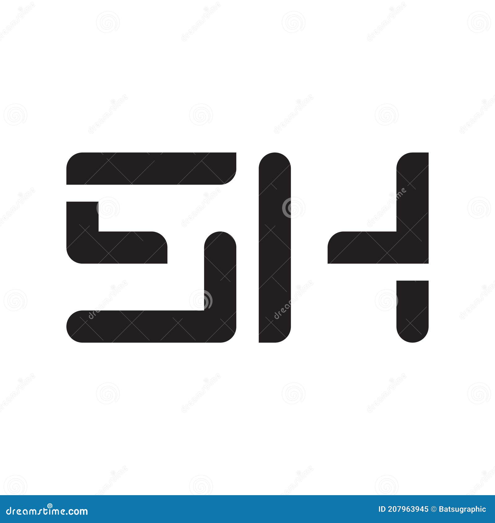 Sh Initial Letter Vector Logo Icon Stock Vector - Illustration of ...