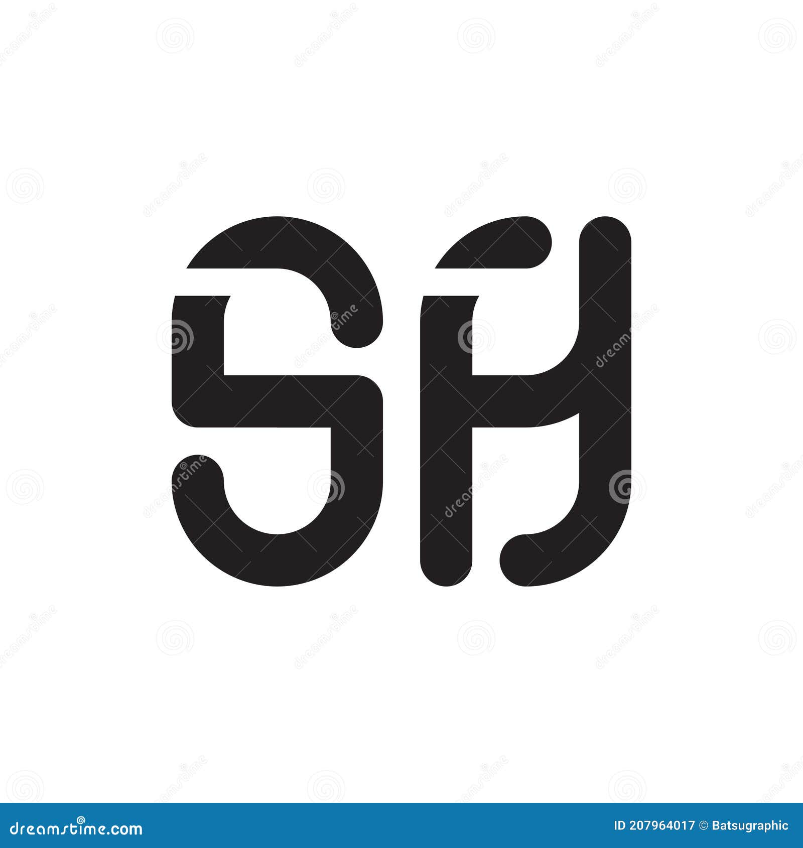 Sh Initial Letter Vector Logo Icon Stock Vector - Illustration of ...