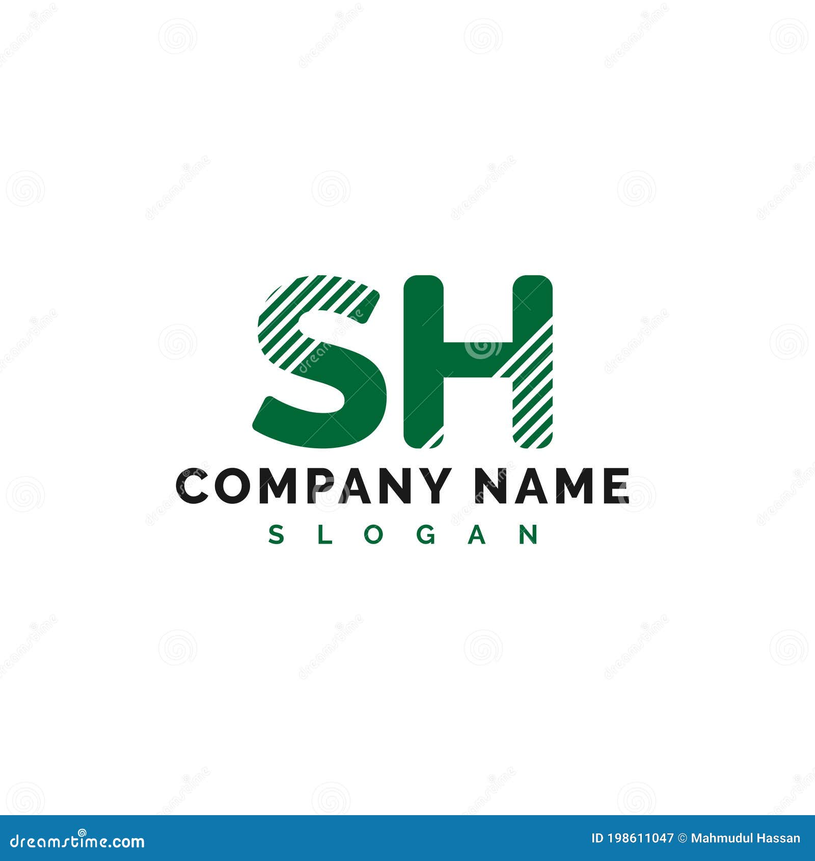 SH Letter Logo Design. SH Letter Logo Vector Illustration - Vector ...