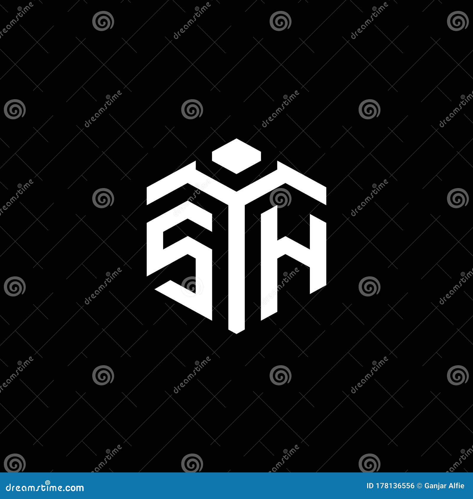 SH Monogram Logo with Abstract Hexagon Style Design Template Stock ... SH Monogram Logo with Abstract Hexagon Style Design Template Stock ...