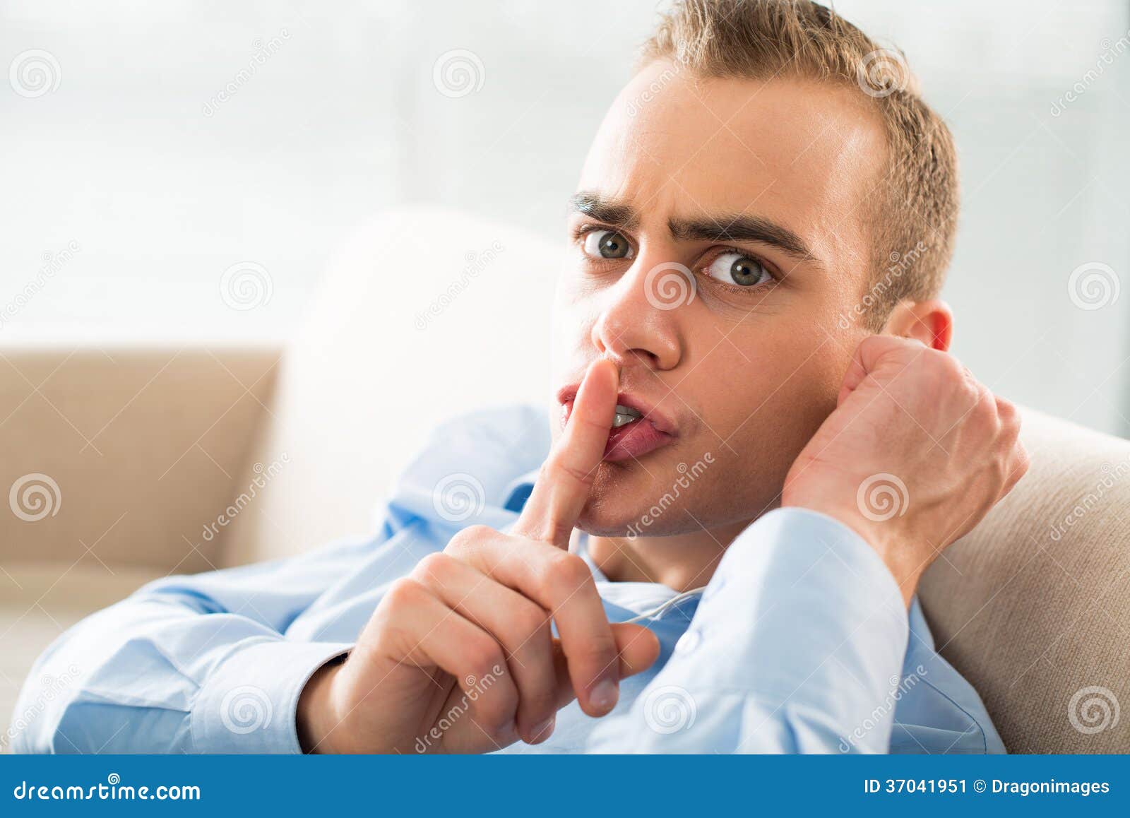 Sh! stock image. Image of attractive, caucasian, looking - 37041951