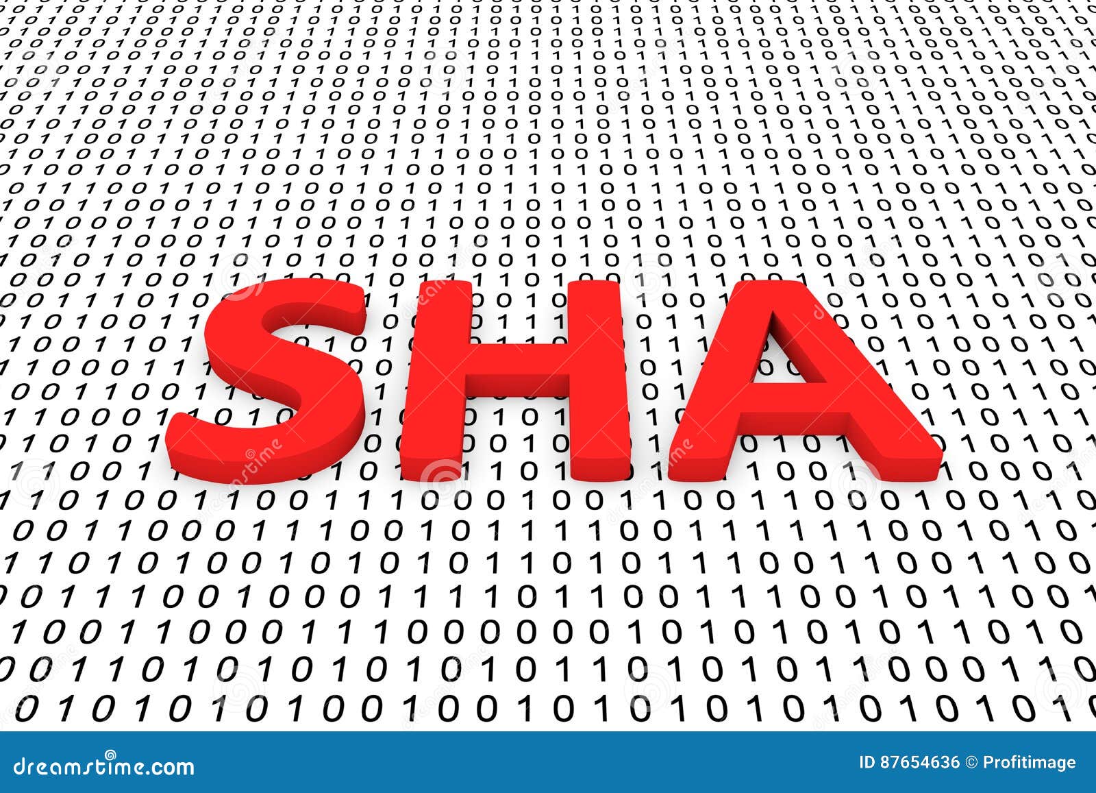 Sha stock de ilustración. Ilustración de ordenador, binario - 87654636
