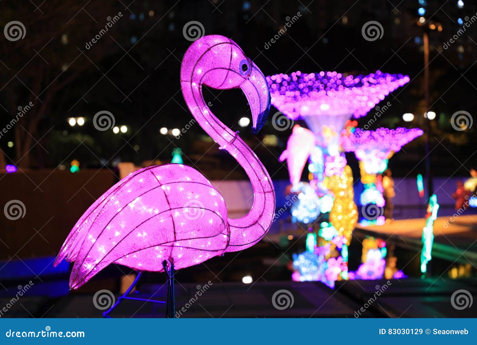 The Sha Tin Festive Lighting 2016 Stock Image - Image of xmas, china ...