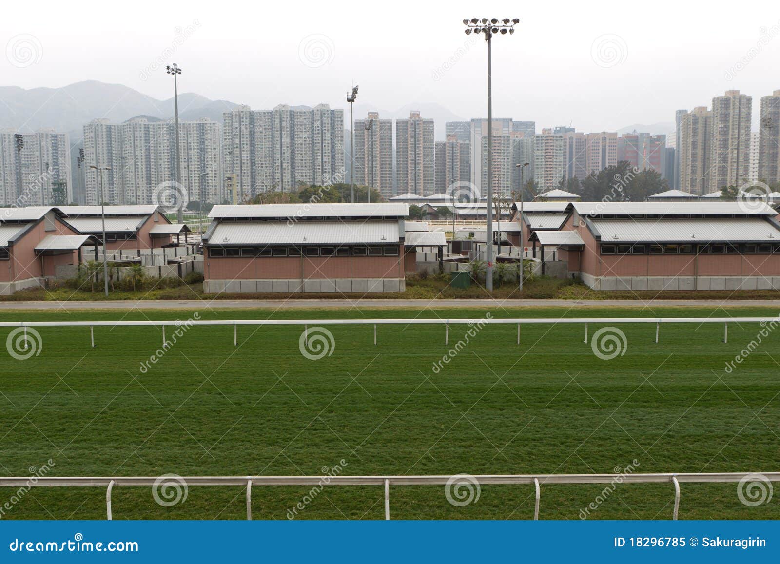 Sha Tin Racecourse, Hong Kong Editorial Image - Image of flat ...