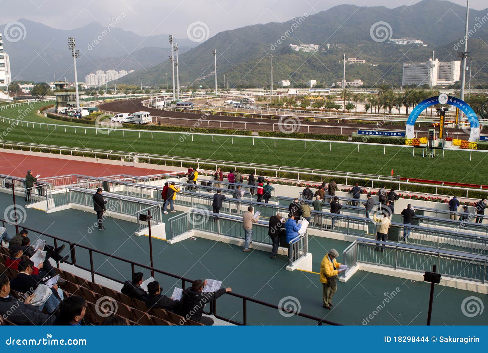 Sha Tin Racecourse, Hong Kong Editorial Stock Image - Image of blinders ...