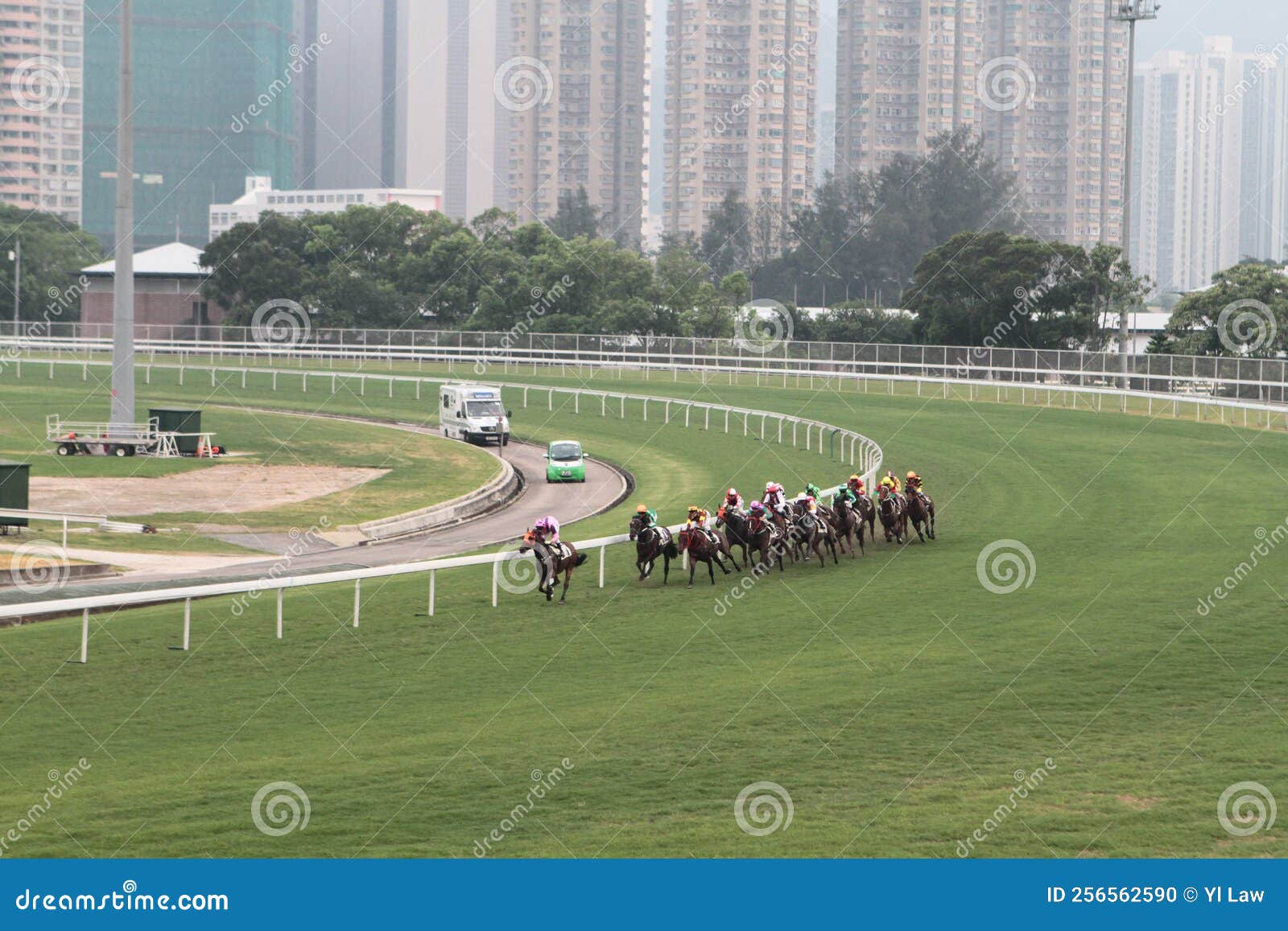Sha Tin Racecourse, Located in Sha Tin in the New Territories. 11 July ...