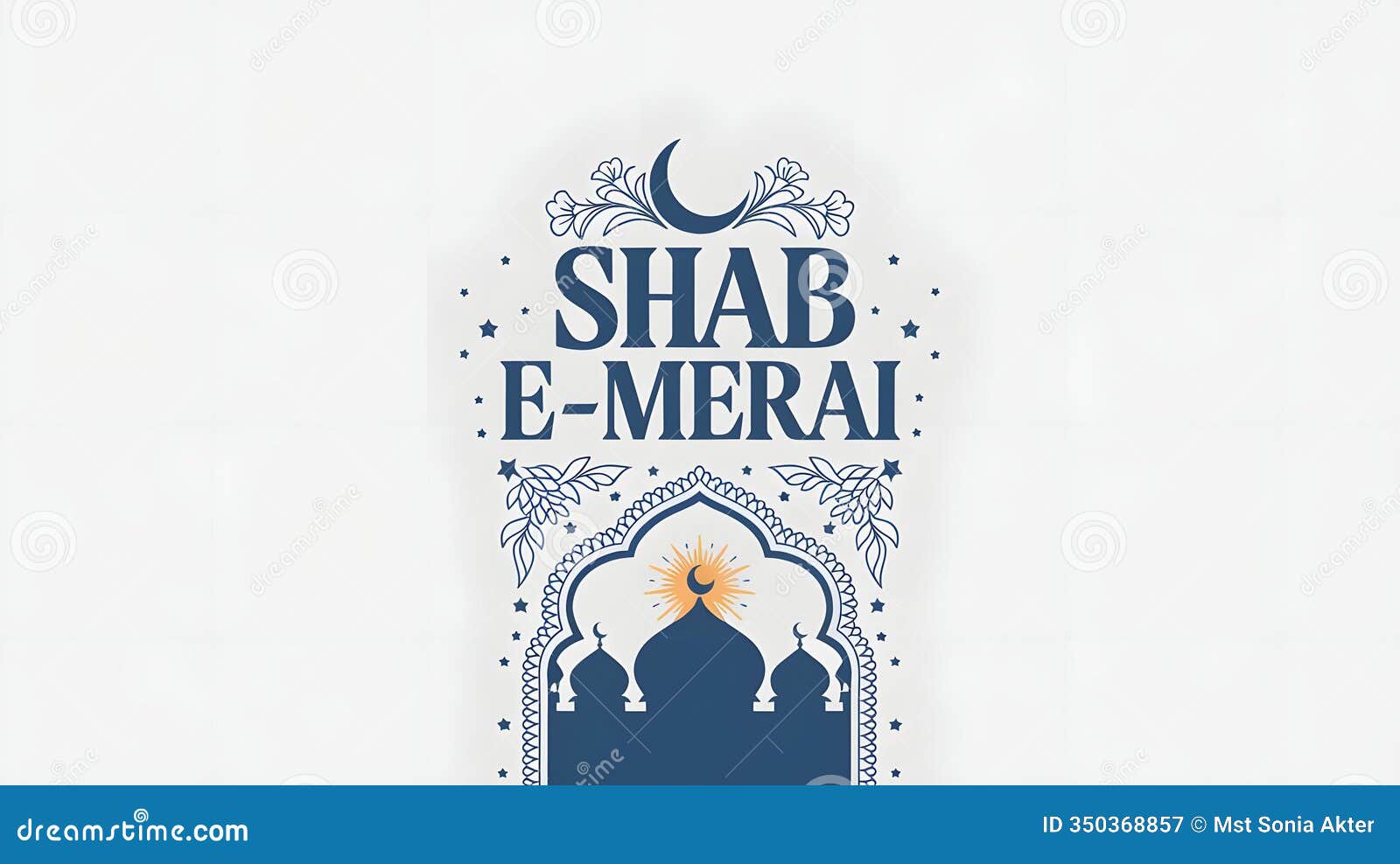 Shab E Miraj, Isra Wal Miraj The Night Journey 27 Rajab Banner Royalty ...