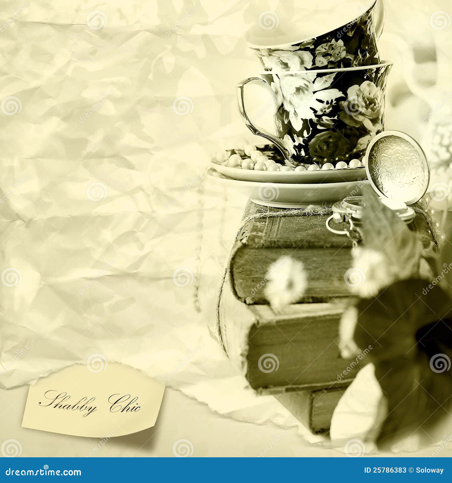 Antique Tea Party Background