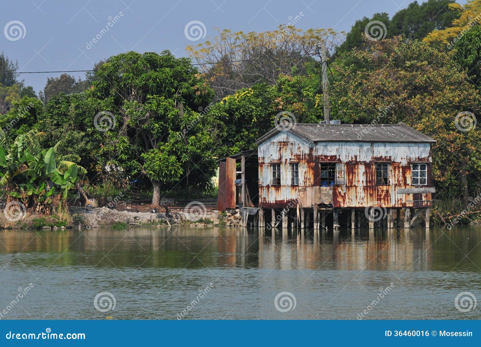 Shabby house stock photo. Image of water, shabby, kong - 36460016
