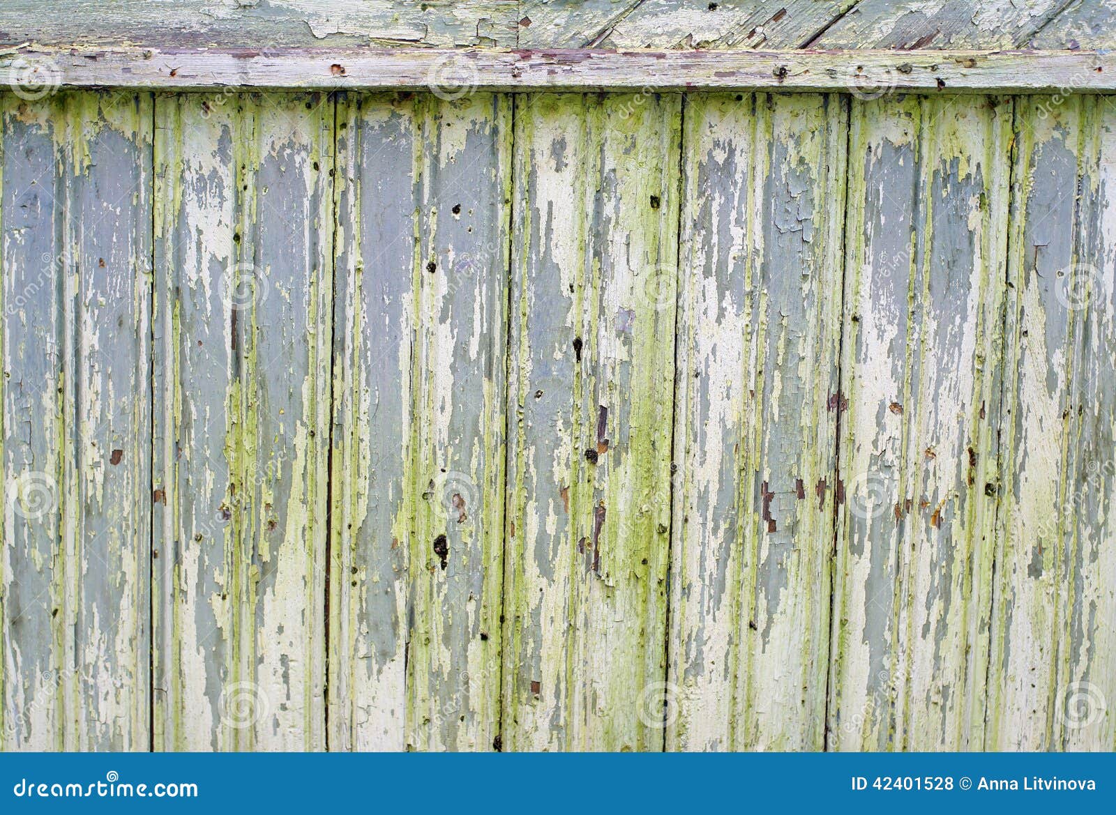 Shabby Texture Curve Light Green Fence Stock Photo - Image of exterior ...