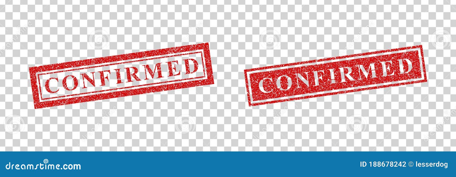 Vector Realistic Isolated Red Rubber Stamp of Confirmed Logo for ...
