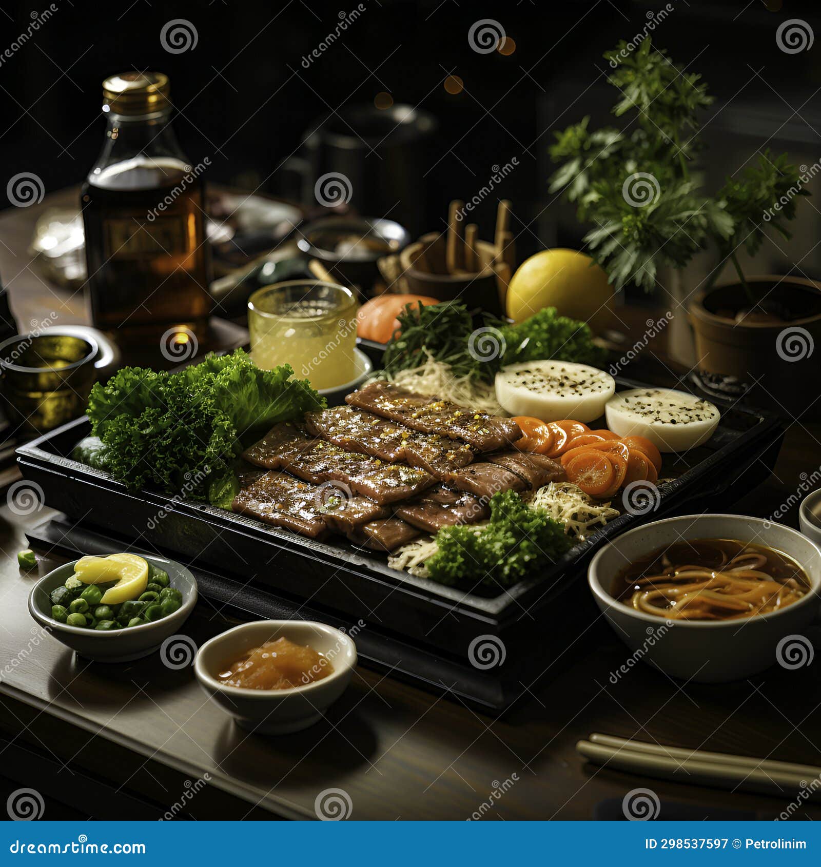 Shabu on a typical table stock image. Image of culture - 298537597