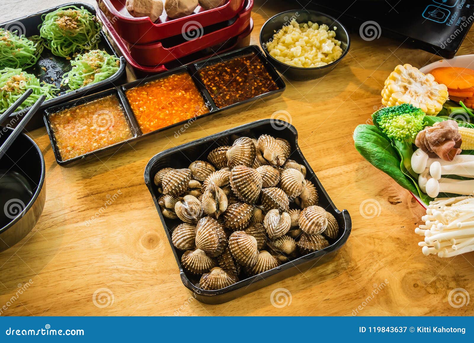 Shabu food Korean style stock image. Image of korea - 119843637