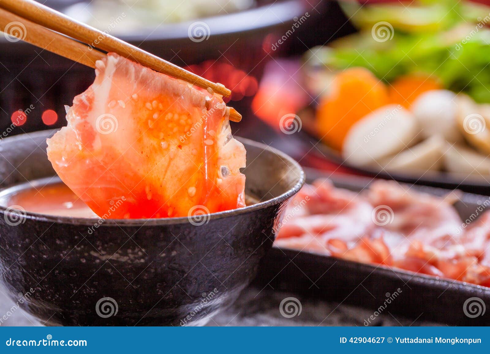 Shabu shabu stock image. Image of meat, sukiyaki, food - 42904627