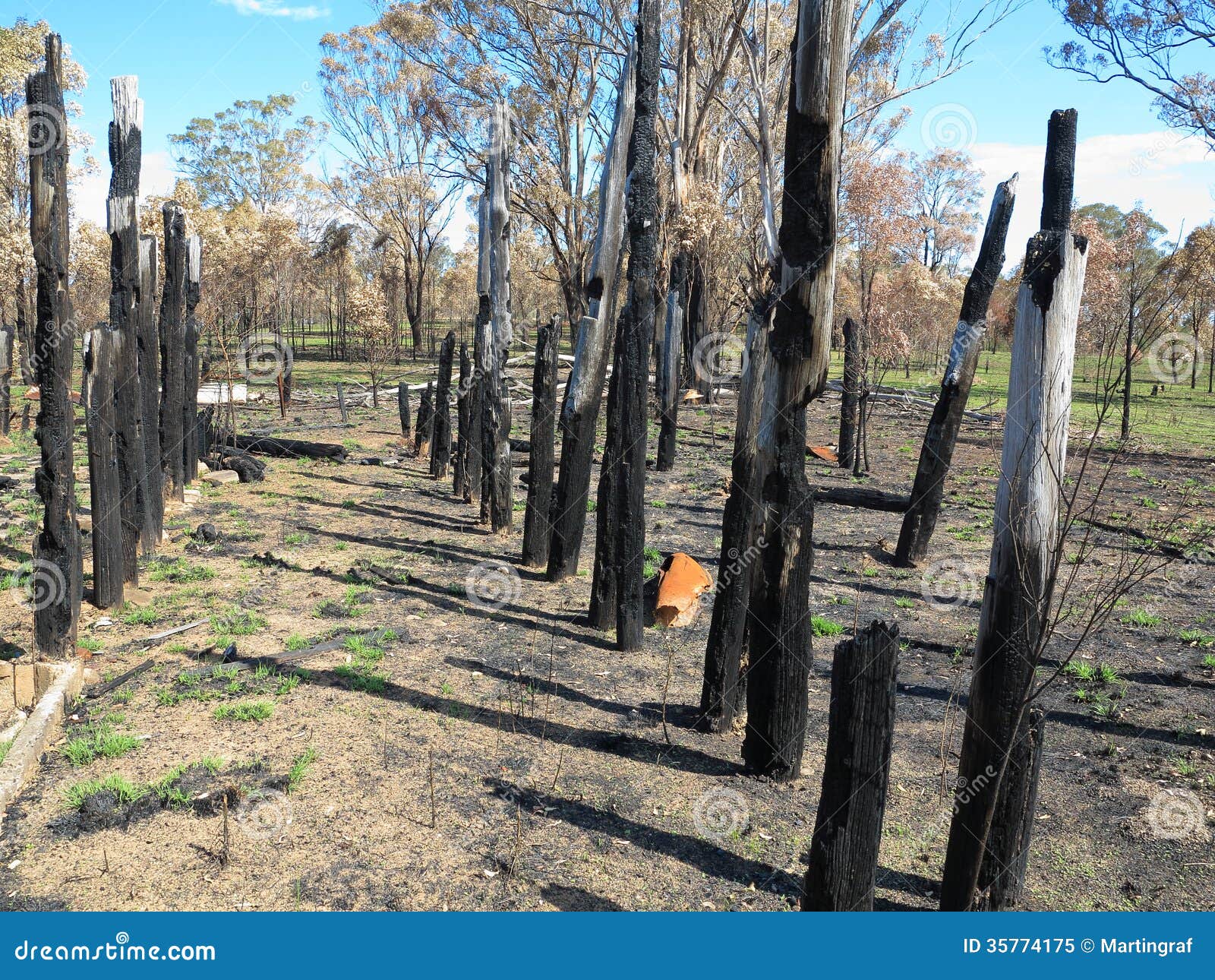 Barn burnt down stock image. Image of posts, desert, burnt - 35774175