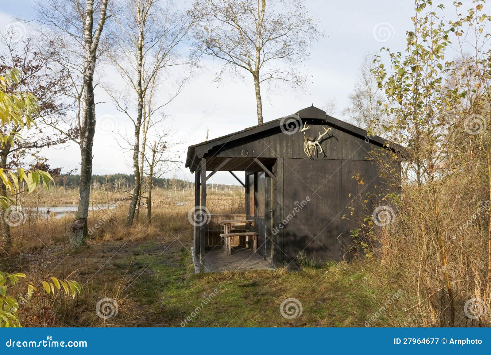 Shack at the Lake stock image. Image of nature, architecture - 27964677