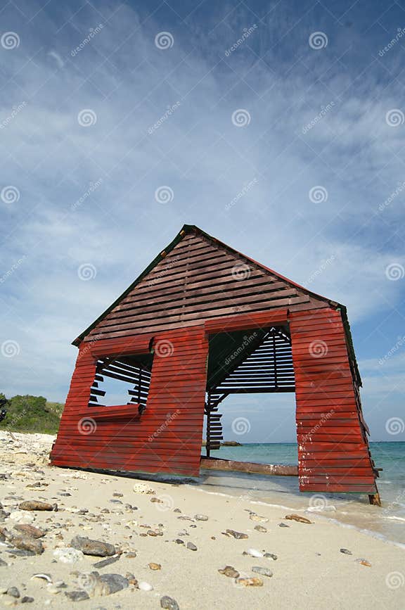 Shack by the sea stock photo. Image of walls, cover, ancient - 28898746
