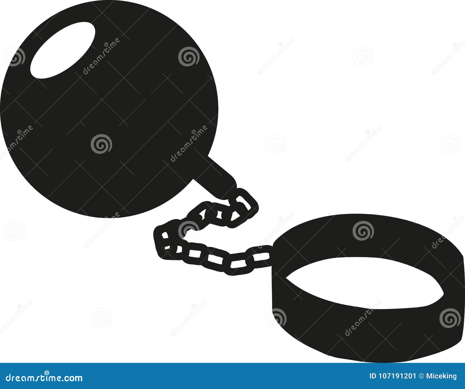 Man Pictogram With Shackle Cartoon Vector | CartoonDealer.com #107179379